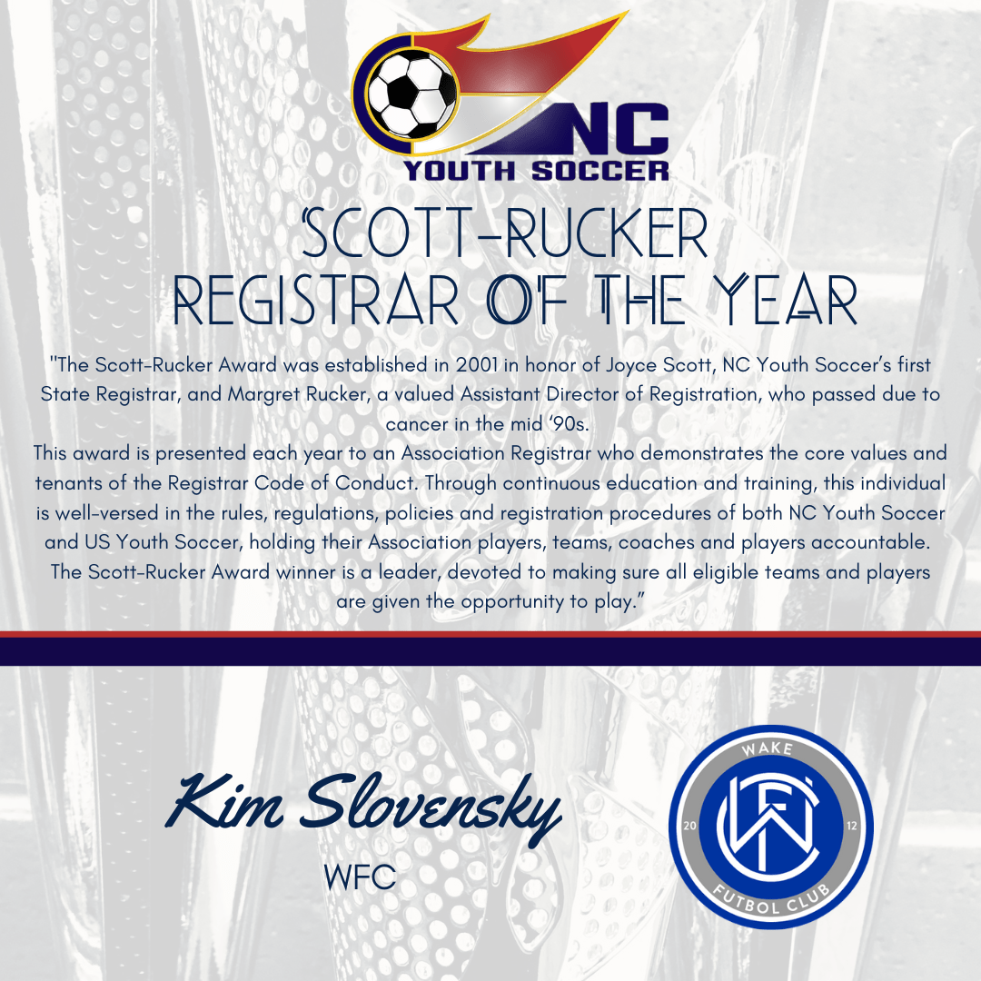 NCYSA Award Winners - North Carolina Youth Soccer